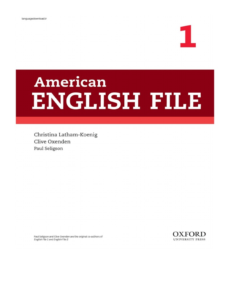 American English File 1 Student Book - Flip PDF | FlipBuilder | PDF