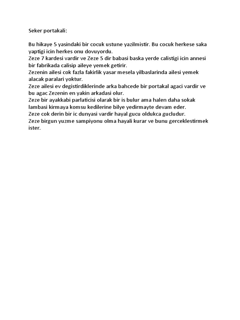 Seker Portakali | PDF