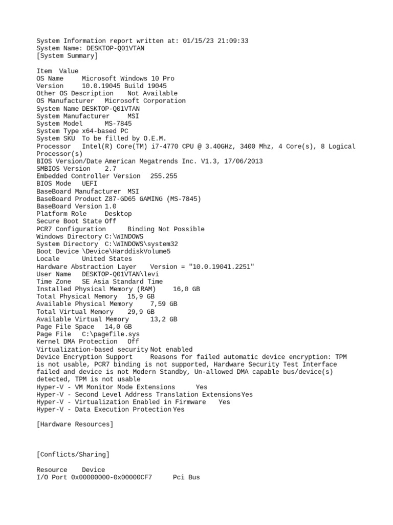 Msinfolog | PDF | Ip Address | Hyper V