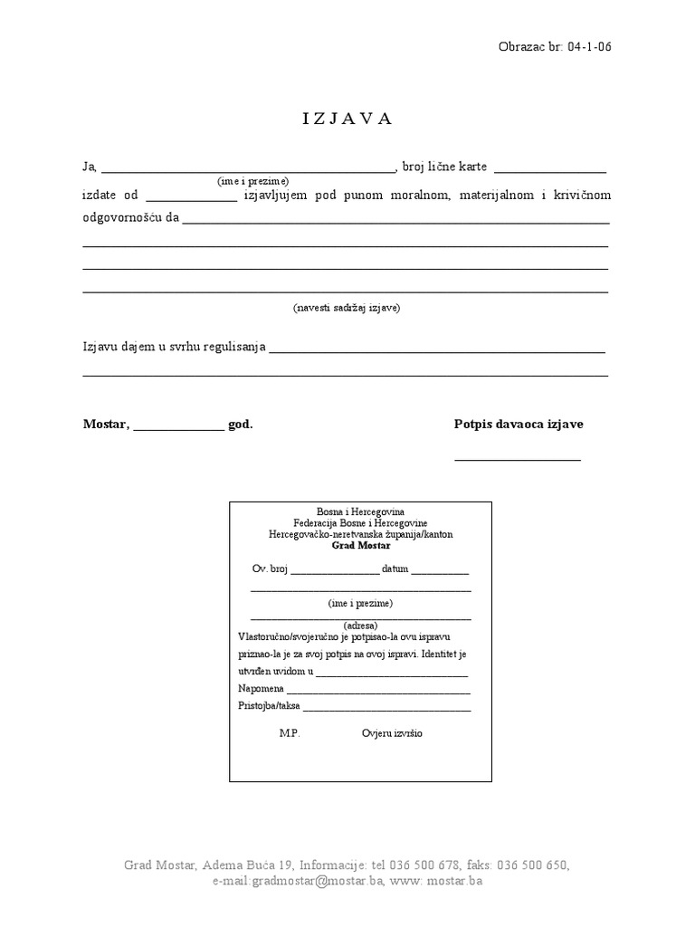 Izjava_opcaBOS | PDF