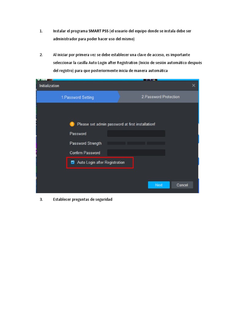 Manual Smart PSS | PDF