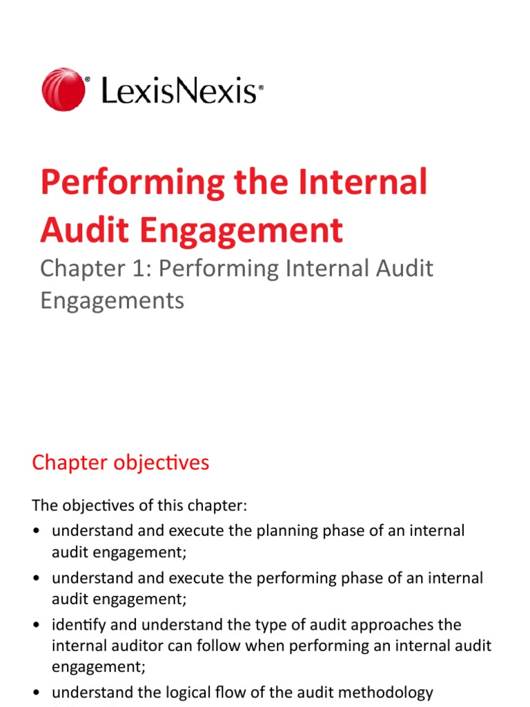 CH 1 - Performing The IA Engagement | PDF | Internal Audit | Audit