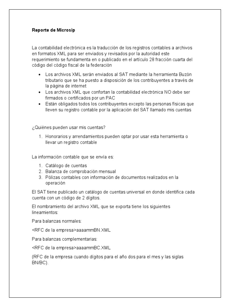 Reporte de Microsip | PDF