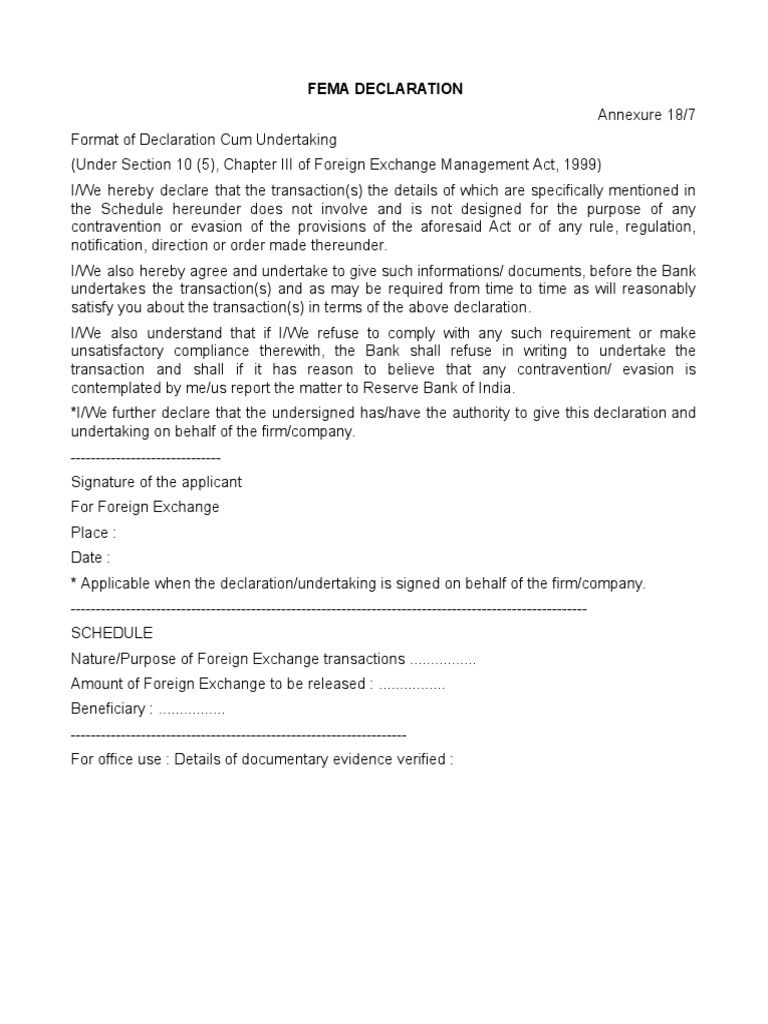 FEMA Declaration Form | PDF