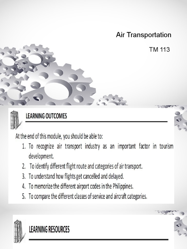Air Transportation Overview and Resources | PDF