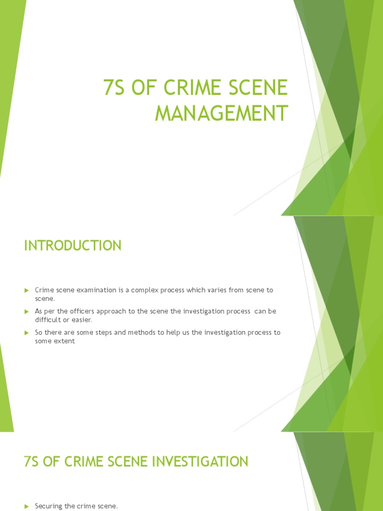 Steps Involved in Crime Scene Management | PDF | Crime Scene | Techniques