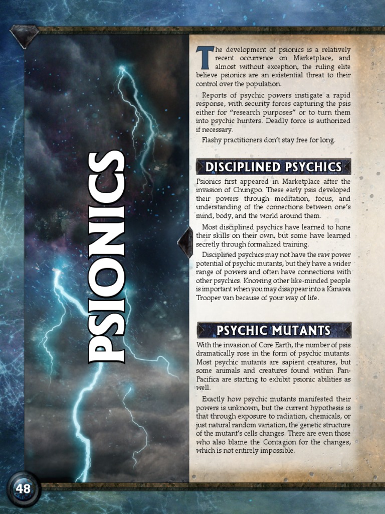 PP - Psionics | PDF | Parapsychology | Psychic