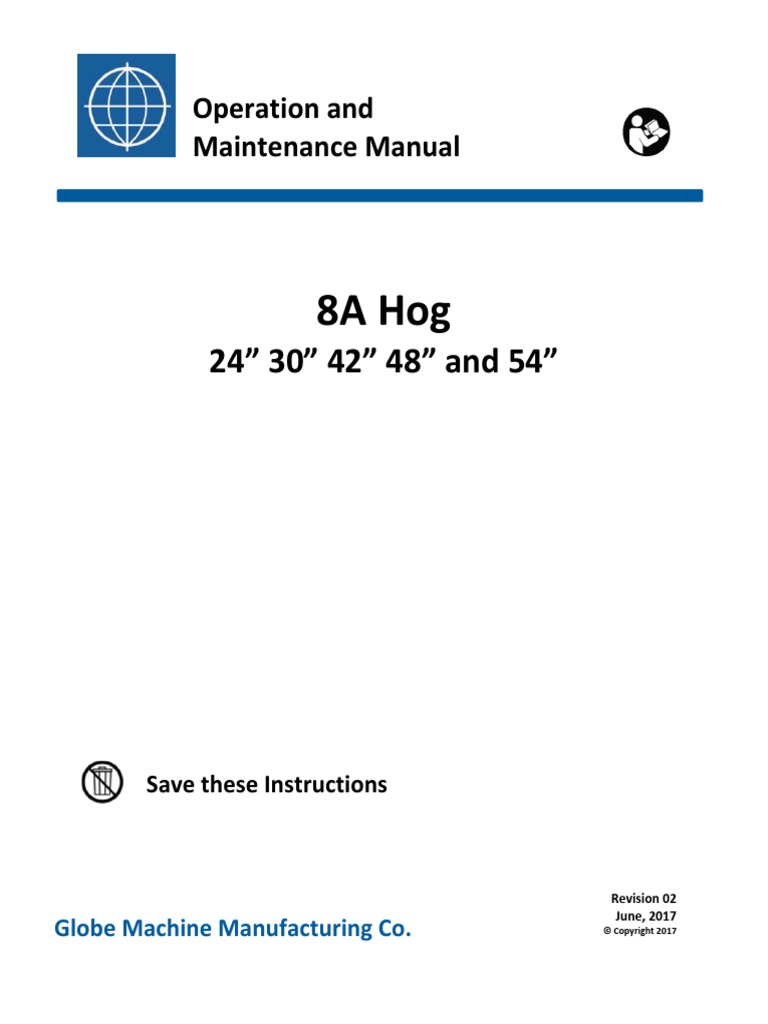 8A Hog OM Manual | PDF | Safety | Knife
