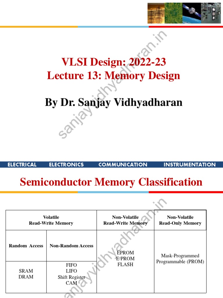 Lec-13 - Memory Circuits | PDF