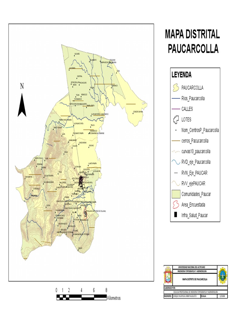 MAPA DISTRITAL PAUCARCOLLA | PDF