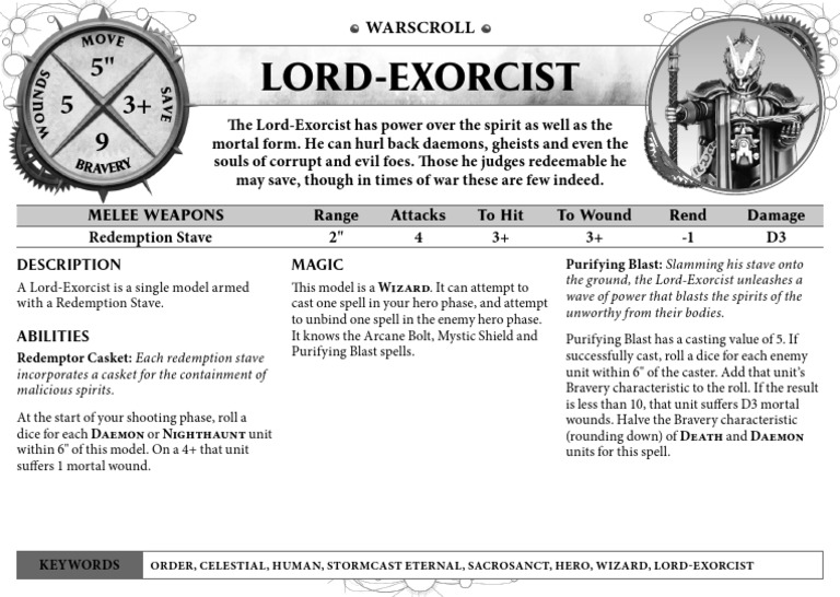 ENG Stormcast Lord Exorcist | PDF