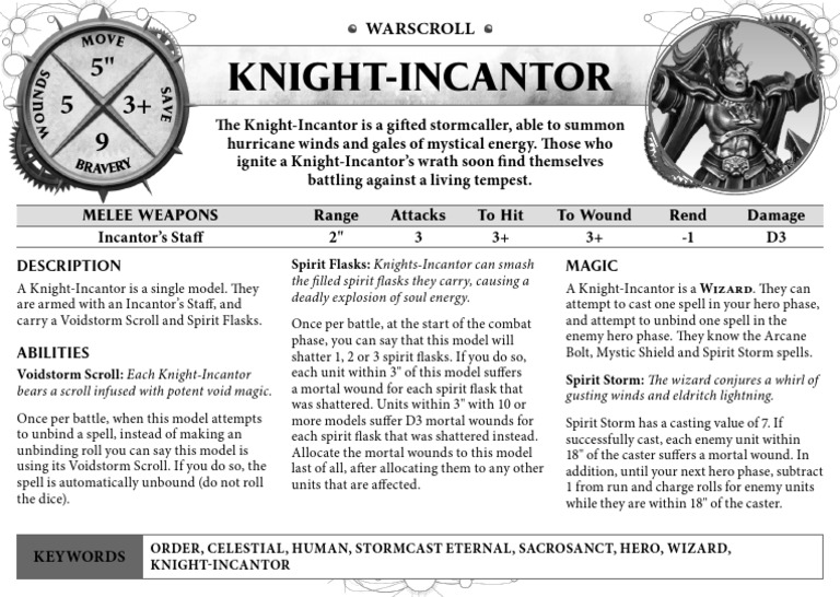 Knight Incantor Stormcast 2018 | PDF
