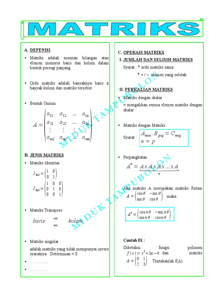3 Matriks | PDF