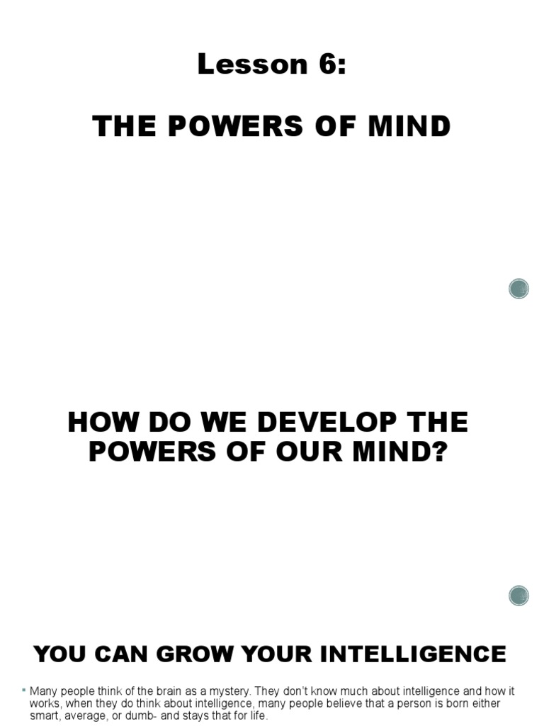 Perdev Q3 Lesson 6 7 | PDF | Brain | Parietal Lobe