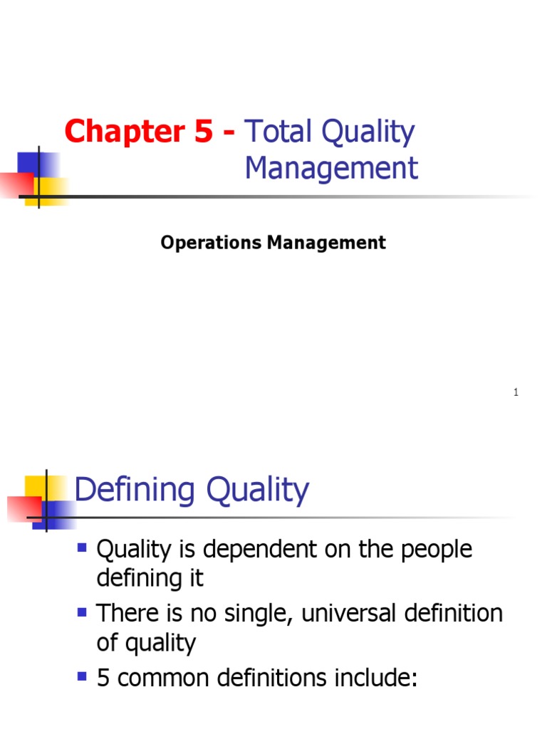 5 Total Quality Management and Iso-9000 | PDF | Quality Management System | Reliability Engineering