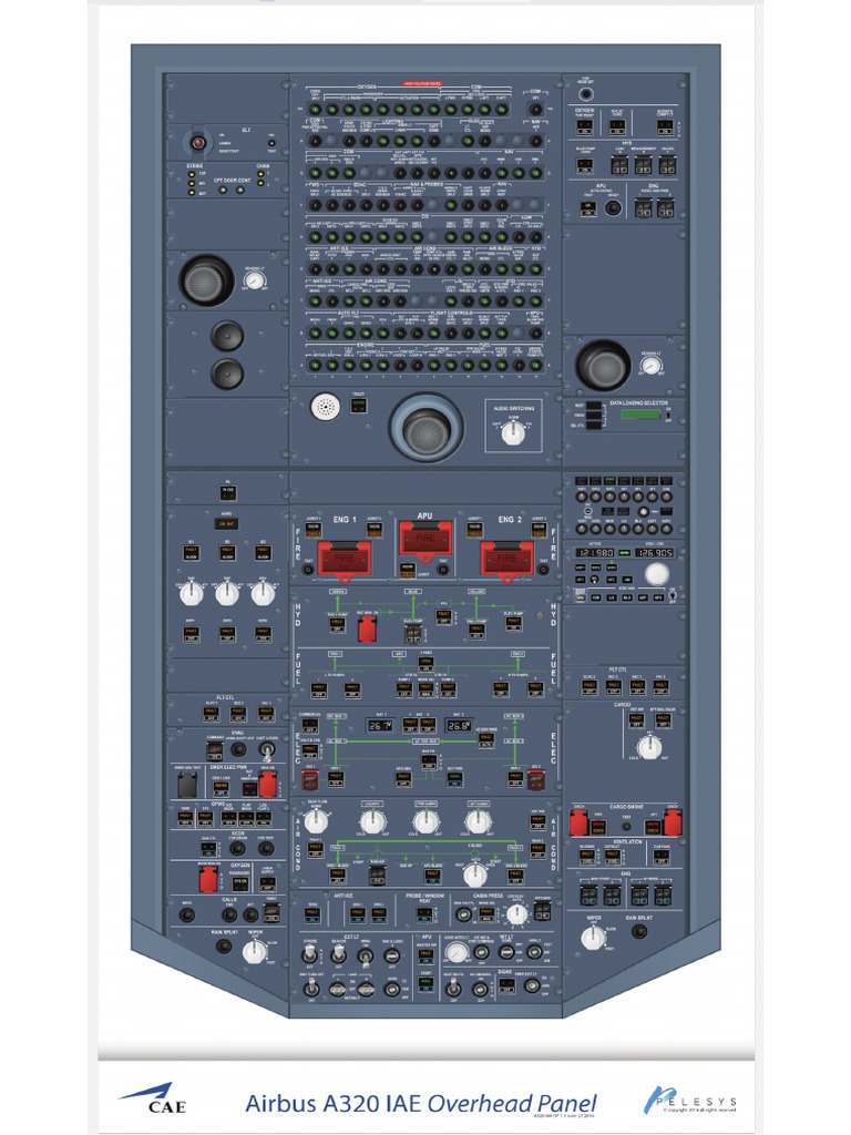 A320 IAE Overhead Panel | PDF