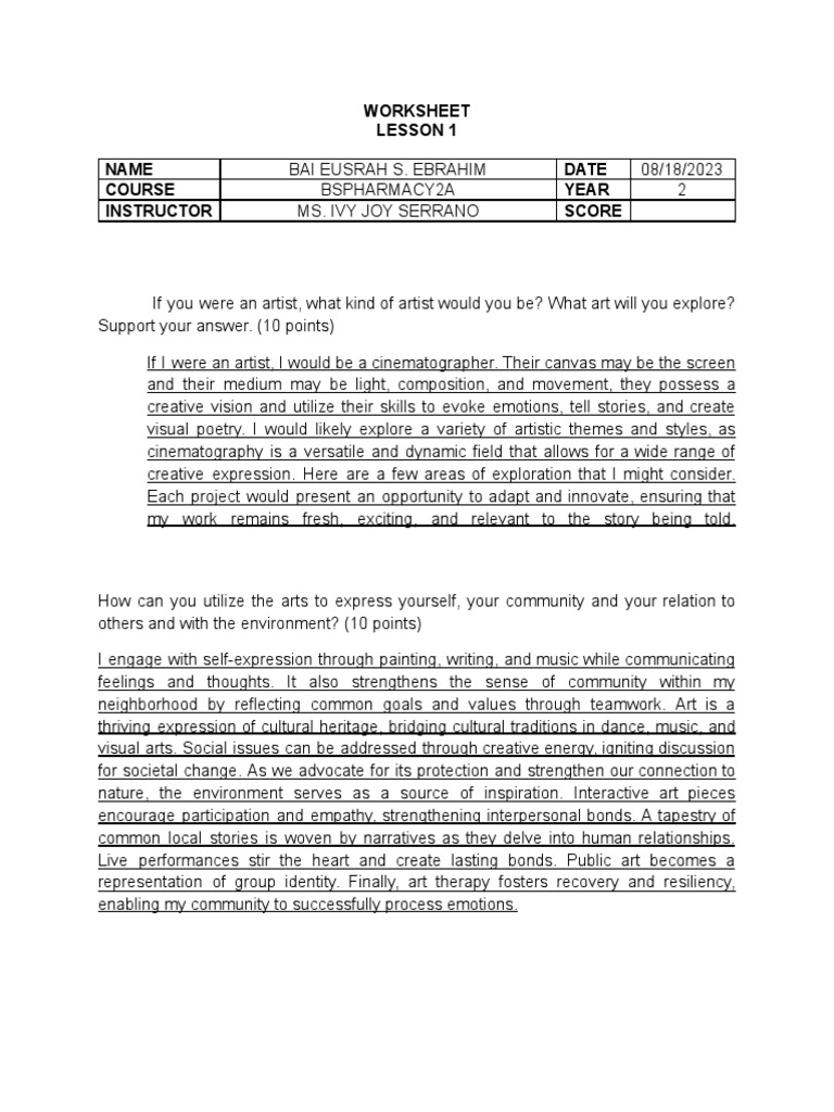 Gee3 Act 1 | PDF | Creativity | Imagination