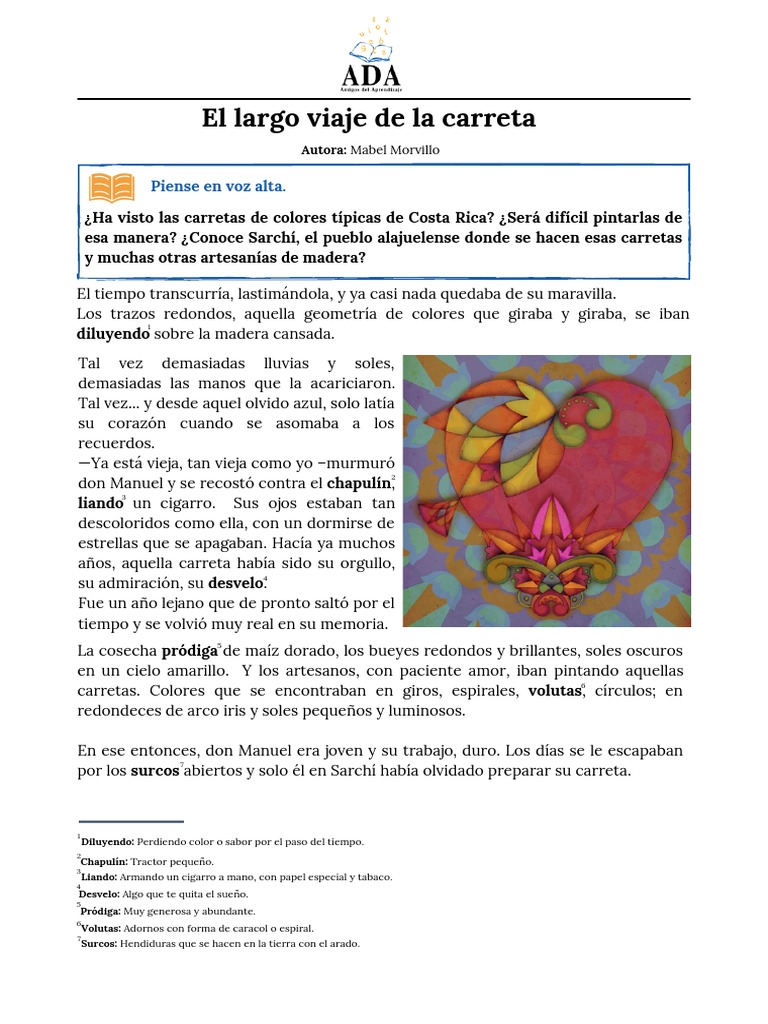 El Largo Viaje de La Carreta II Ciclo | PDF | Costa Rica