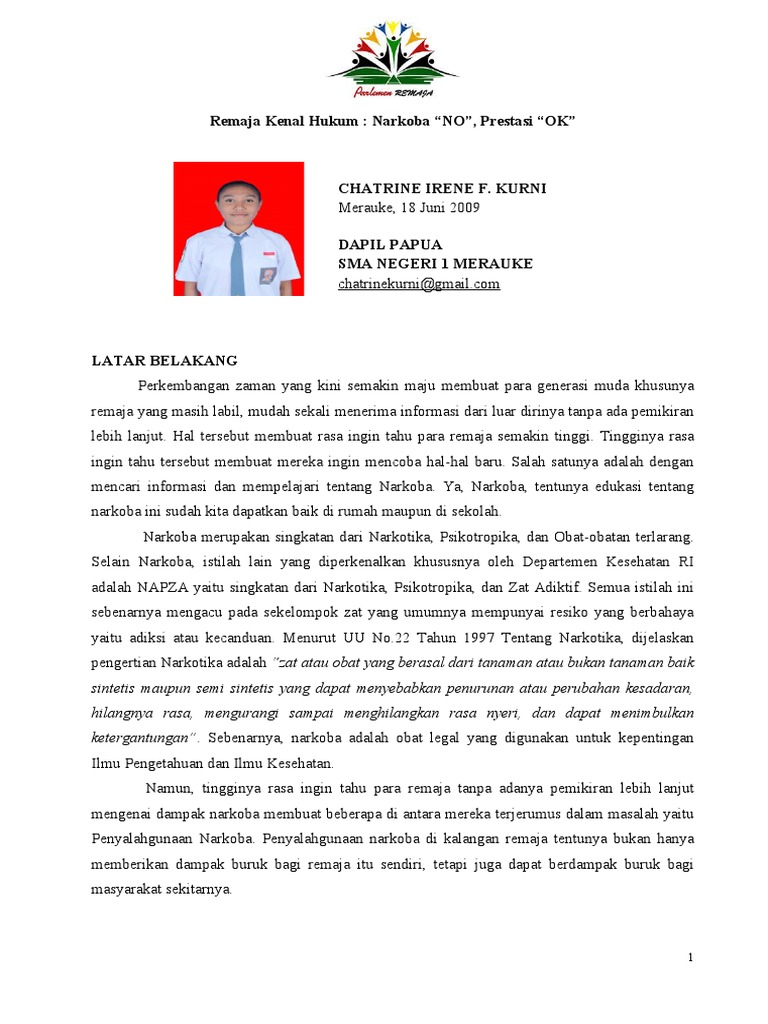 Template Esai Parlemen Remaja 2023 | PDF