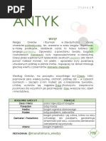 Antyk Test 1 Liceum | PDF