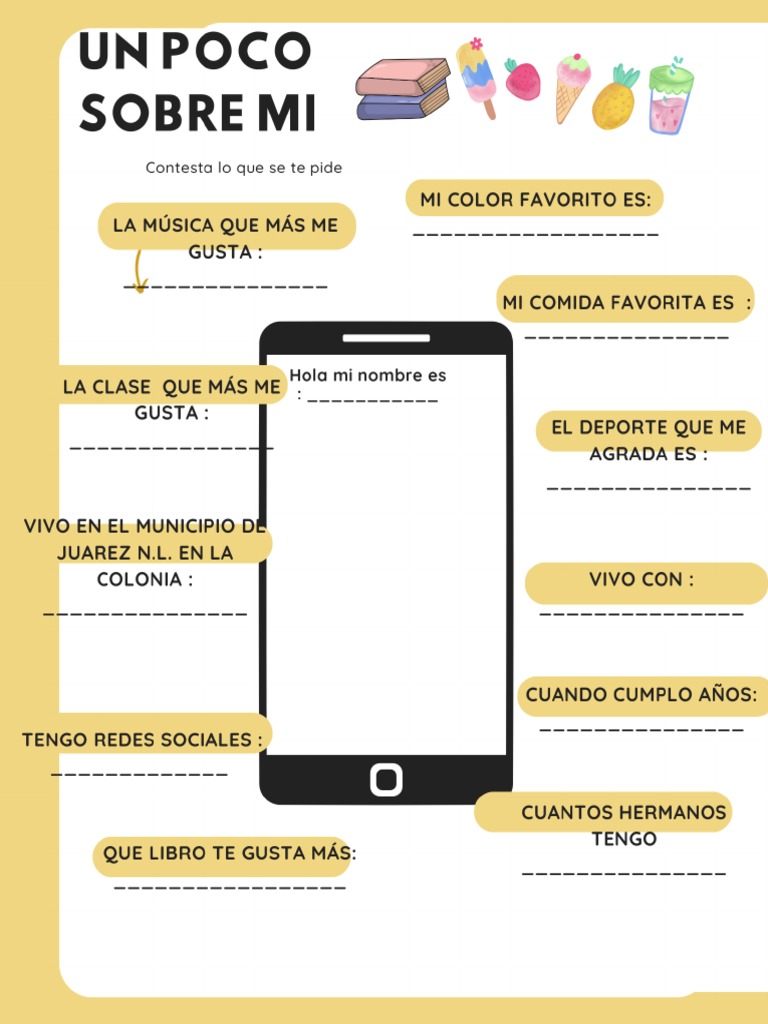 FICHA PARA INICIOS DE CLASES | PDF