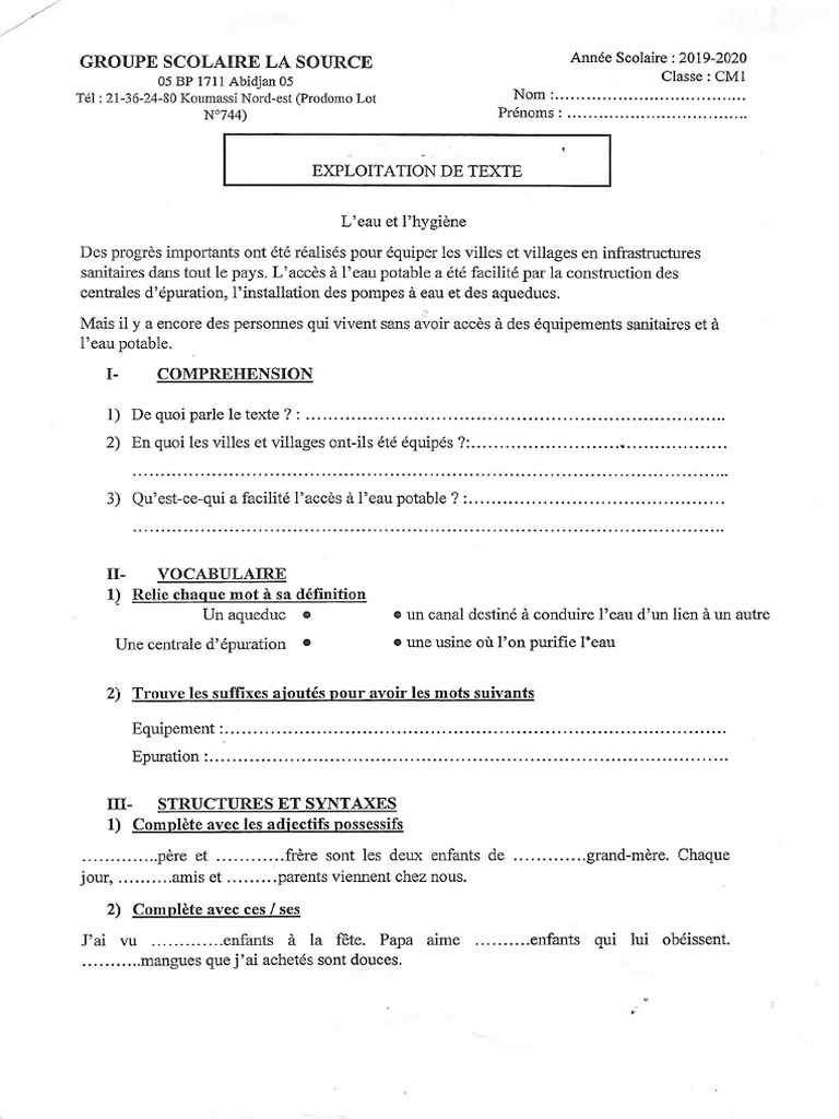 Exploitation de Texte cm1 Du 29 Mai | PDF