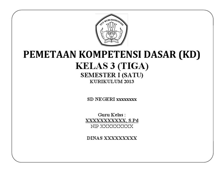 Cover PEMETAAN KOMPETENSI SD | PDF