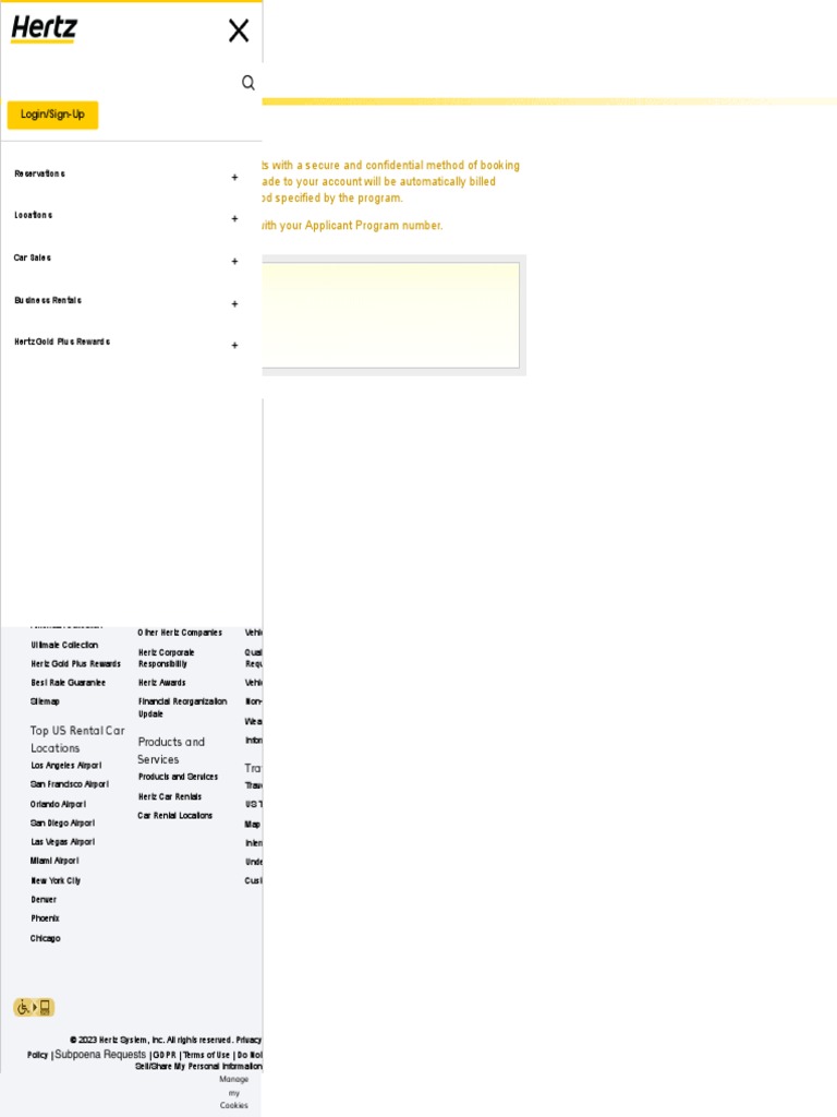 Hertz Gold Plus Rewards Member Login Hertz 2 | PDF | Car Rental