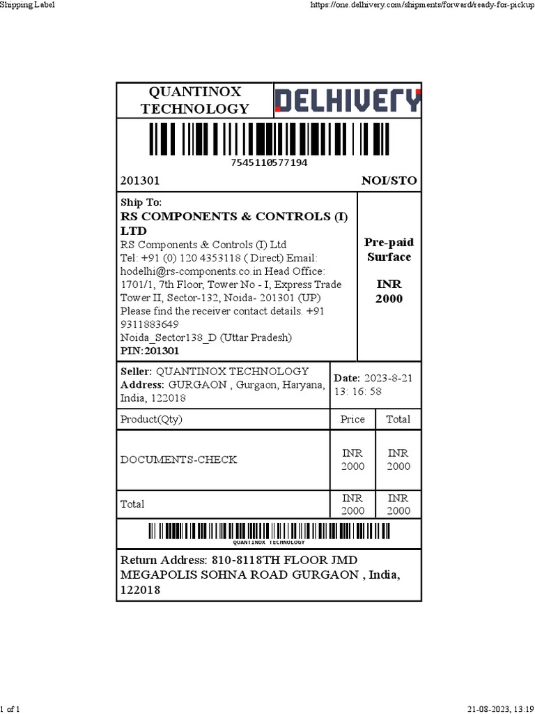 Check - Docket | PDF