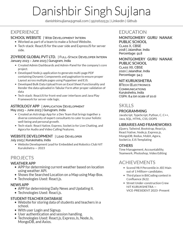 Danish Resume | PDF