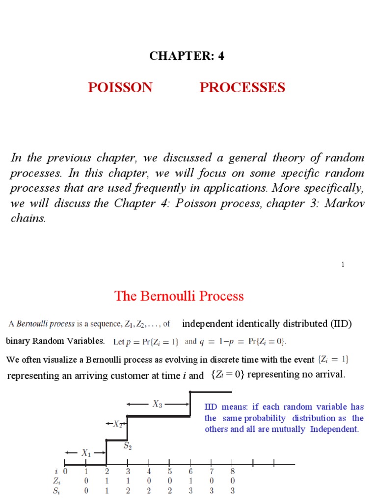 CHAPTER 4 POISION Processes | PDF | Stochastic Process | Probability ...