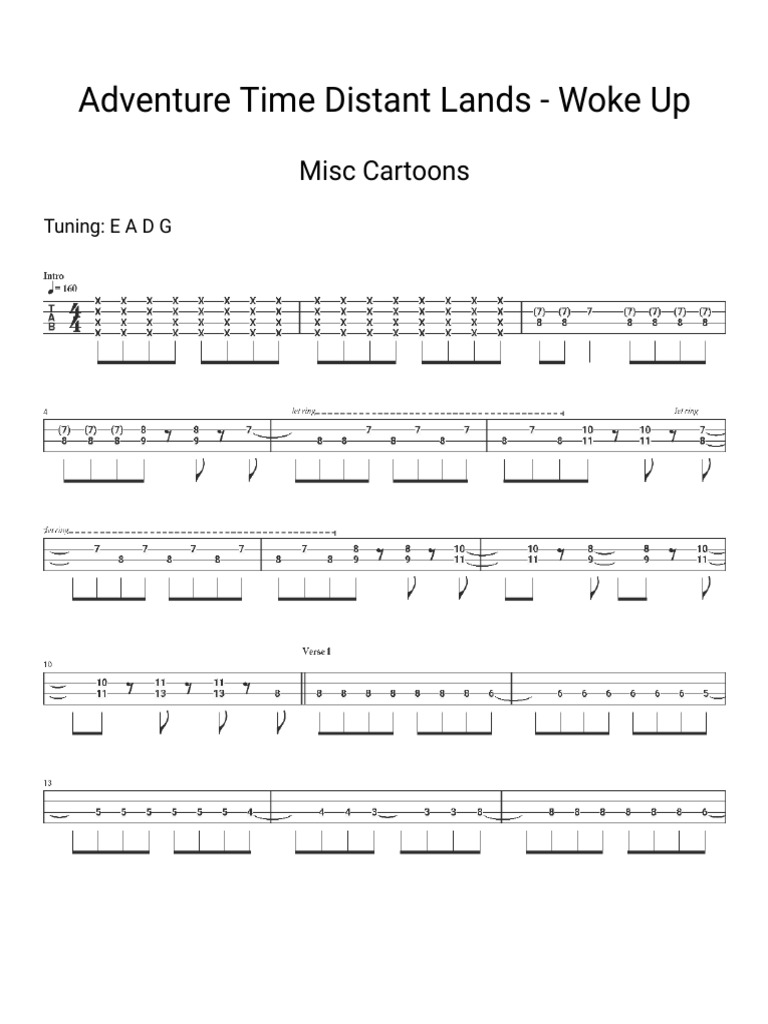 BASS Woke Up - Marceline | PDF