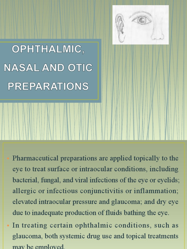 OPHTHALMIC | PDF | Topical Medication | Contact Lens