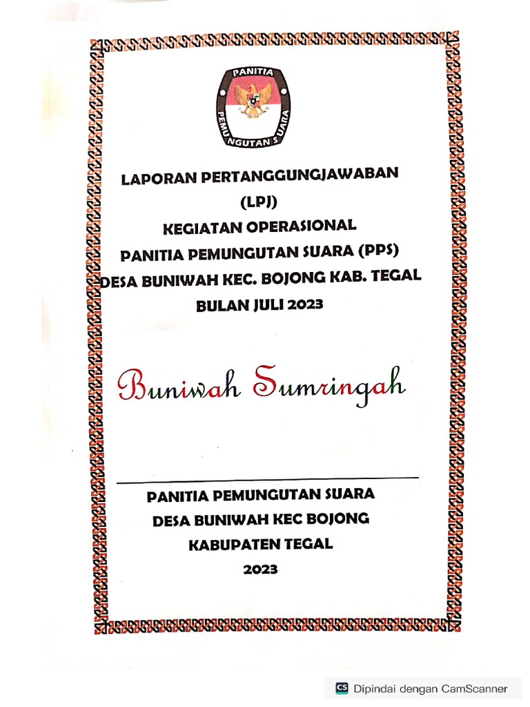 OP PPS Juli Desa Buniwah | PDF