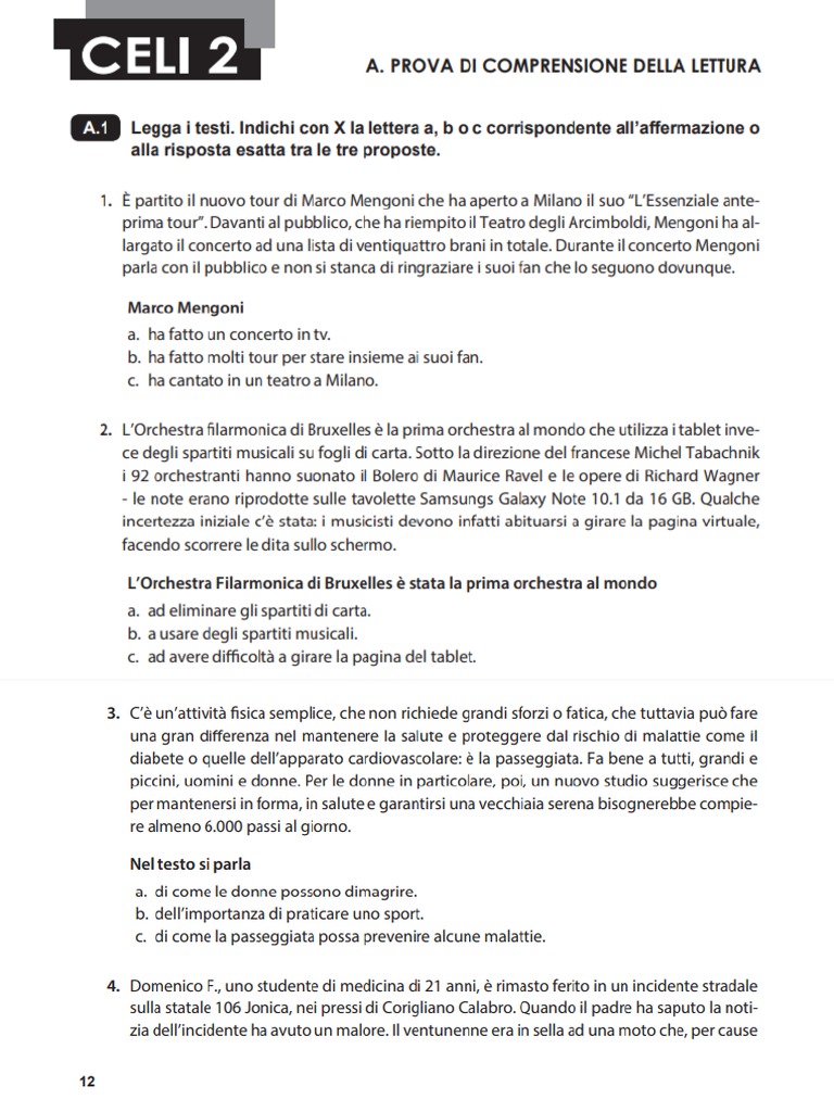 Celi Classe 1 | PDF