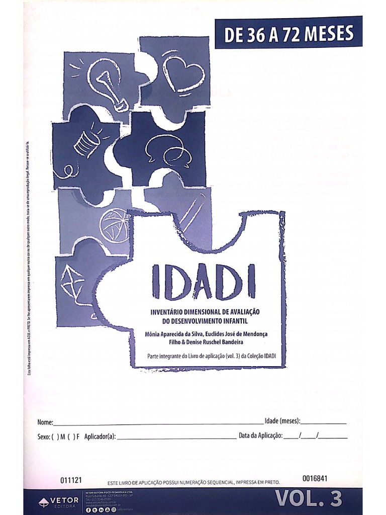 IDADI Vol. 03 - de 36 A 72 Meses | PDF