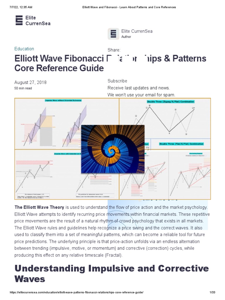 Elliott Wave and Fibonacci - Learn About Patterns and Core References | PDF Elliott Wave and Fibonacci - Learn About Patterns and Core References | PDF
