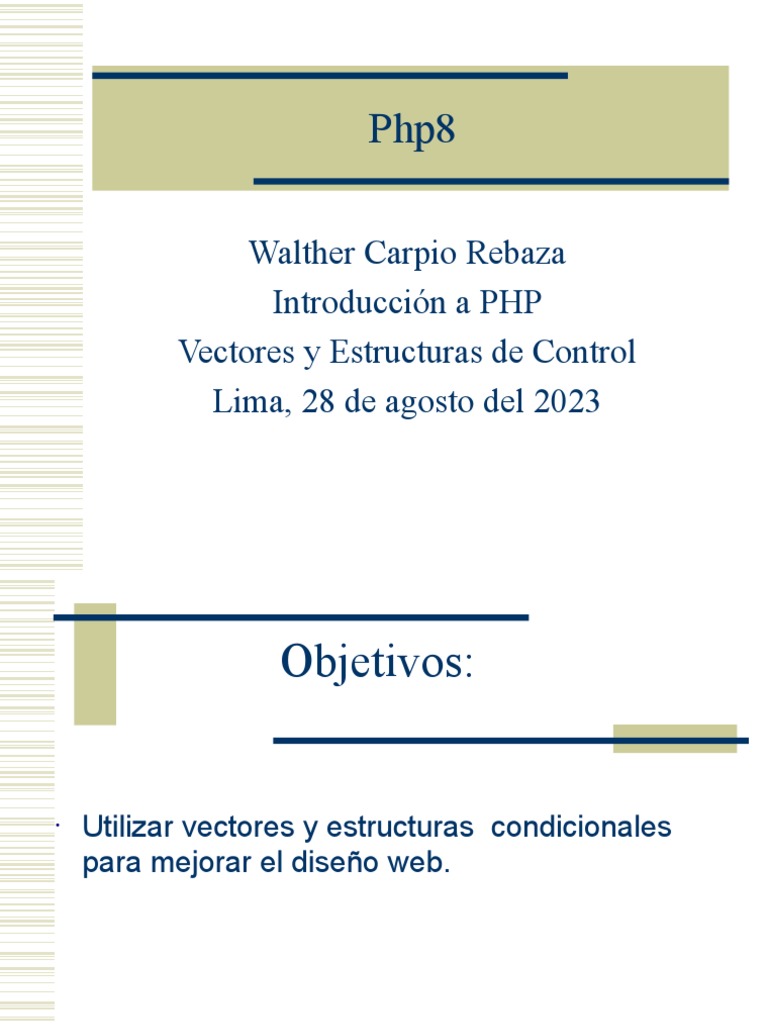 Programación en PHP 8 - Sesión 2 | PDF | Programación de computadoras | Desarrollo de software