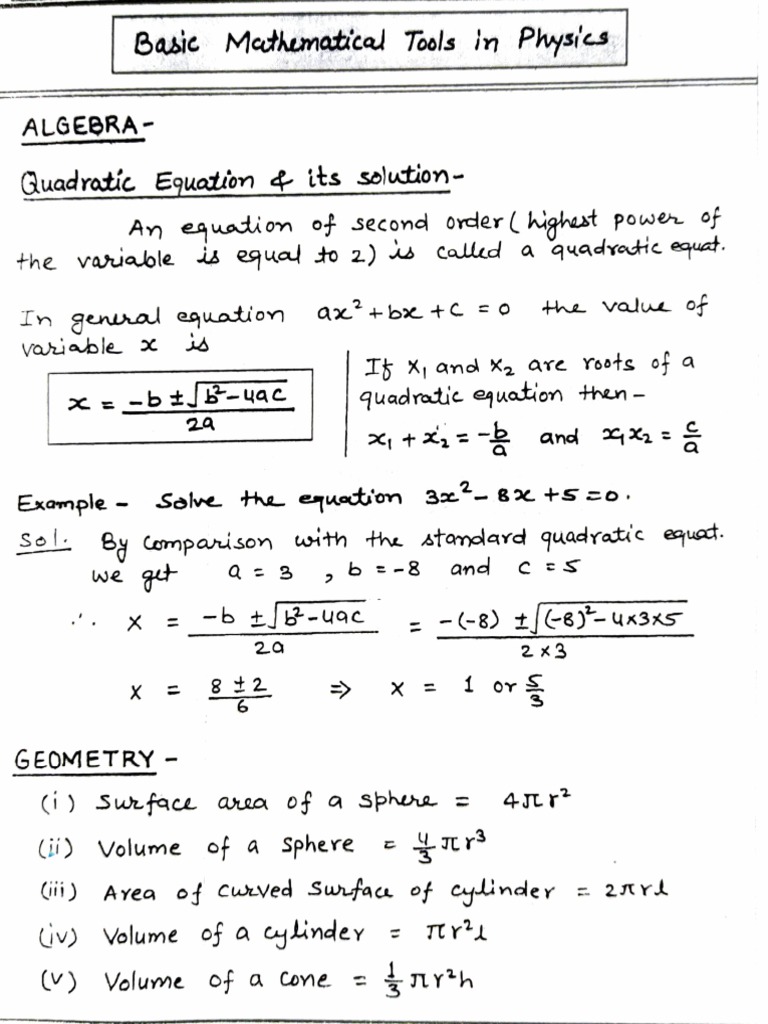 Ch-1 Basic Mathematics For Physics-2 | PDF | Trigonometric Functions ...