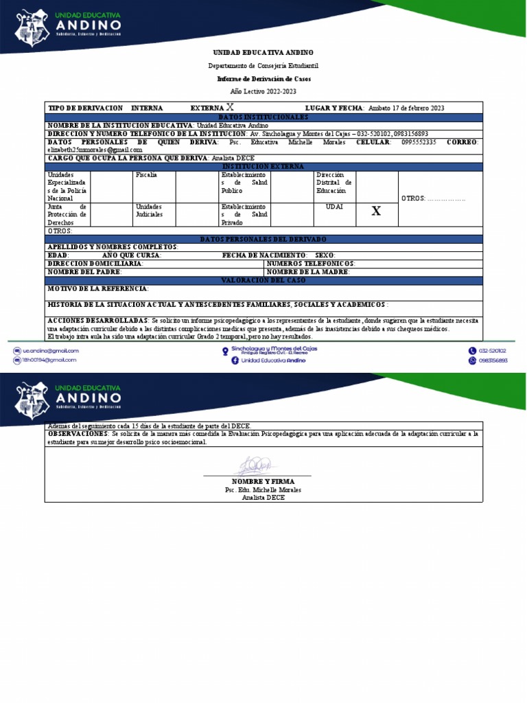 Ficha Vacia UDAI | PDF