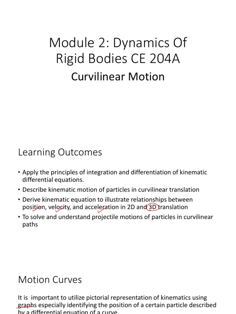 Ce 204a Module 2 | Download Free PDF | Acceleration | Kinematics
