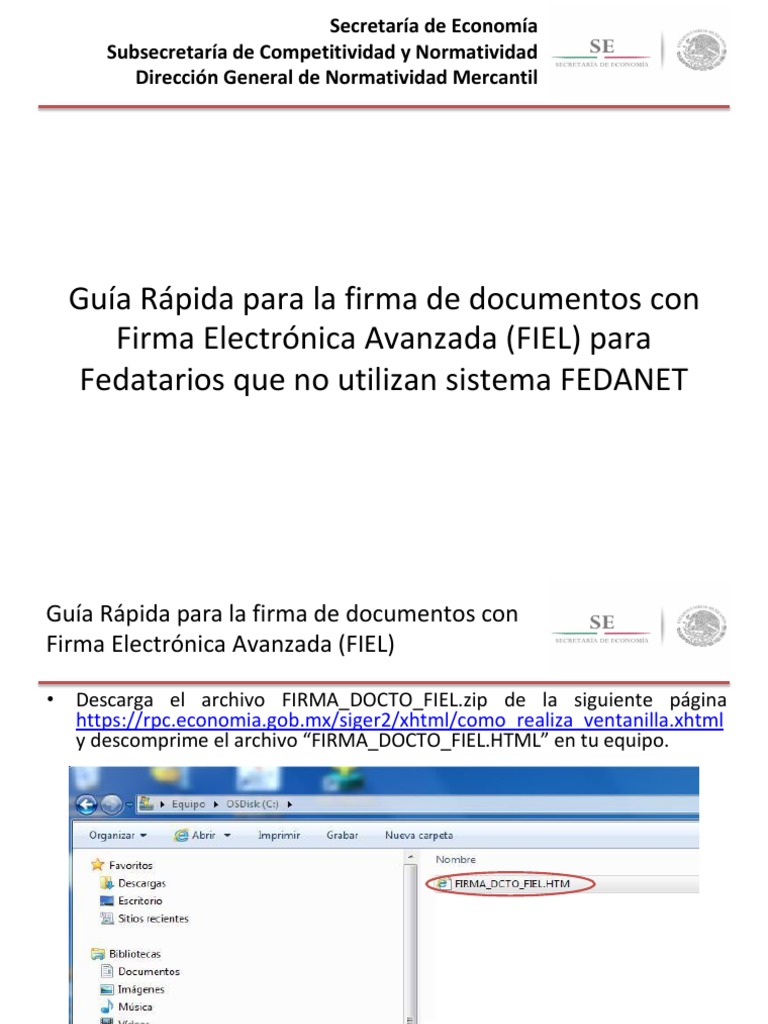 Ventanilla RPPC GuiaFirmaDocumentos - A | PDF | Archivo de computadora | HTML