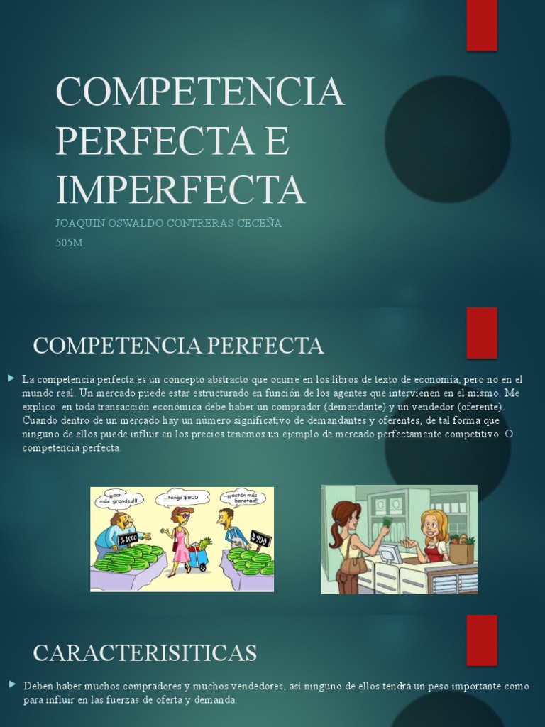 Competencia Perfecta e Imperfecta | PDF | Mercado (economía) | Oferta ...