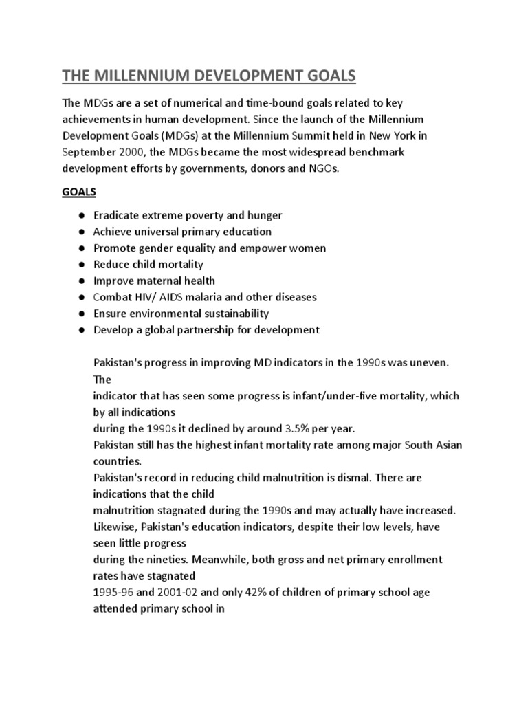 Mdgs 1 | PDF