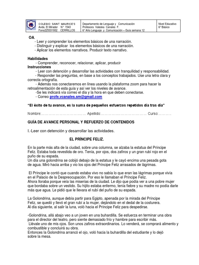 6to Lenguaje Semana12 | PDF 6to Lenguaje Semana12 | PDF