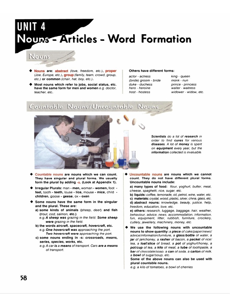 Nouns Articles | PDF