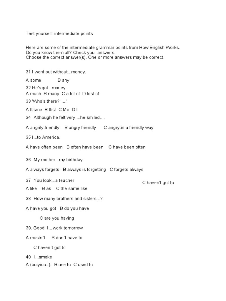 Test Yourself 3 | PDF