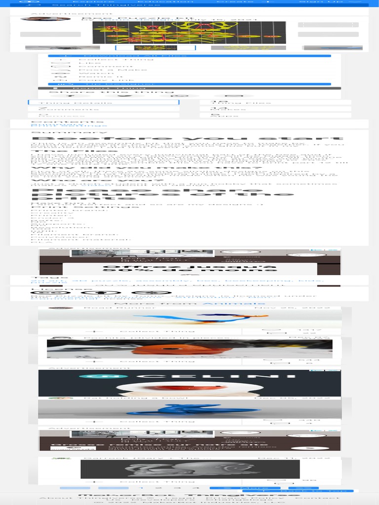Bee Puzzle Kit by Tomo - Designs - Thingiverse | PDF