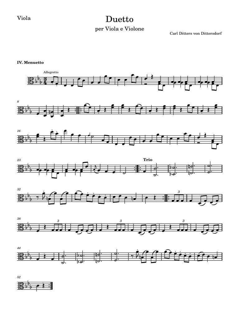 Duetto Viola | PDF
