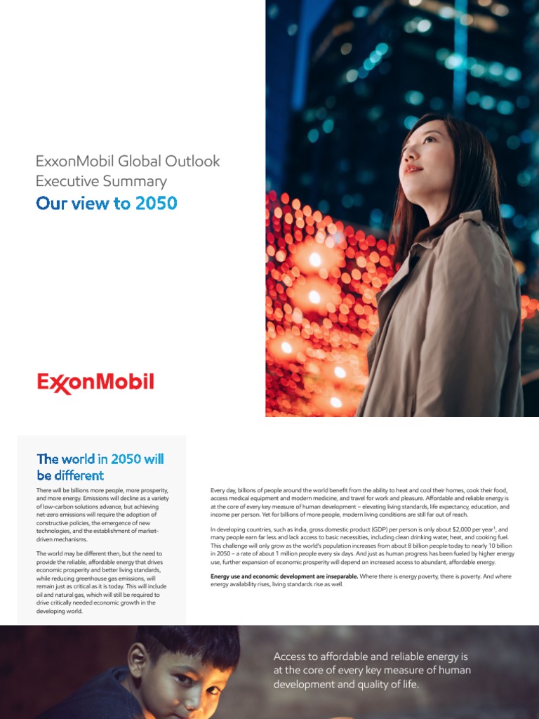 ExxonMobil 2023 Global Energy Outlook | PDF | Climate Change Mitigation ...